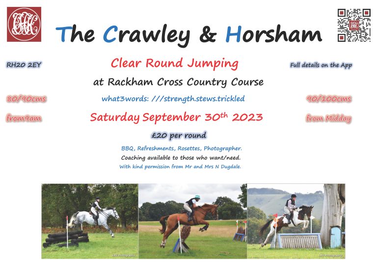 Clear Round Jumping at Rackham XC – Crawley and Horsham Hunt